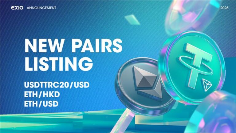Announcement of EX.IO’s Listing of New Trading Pairs | EX.IO Support